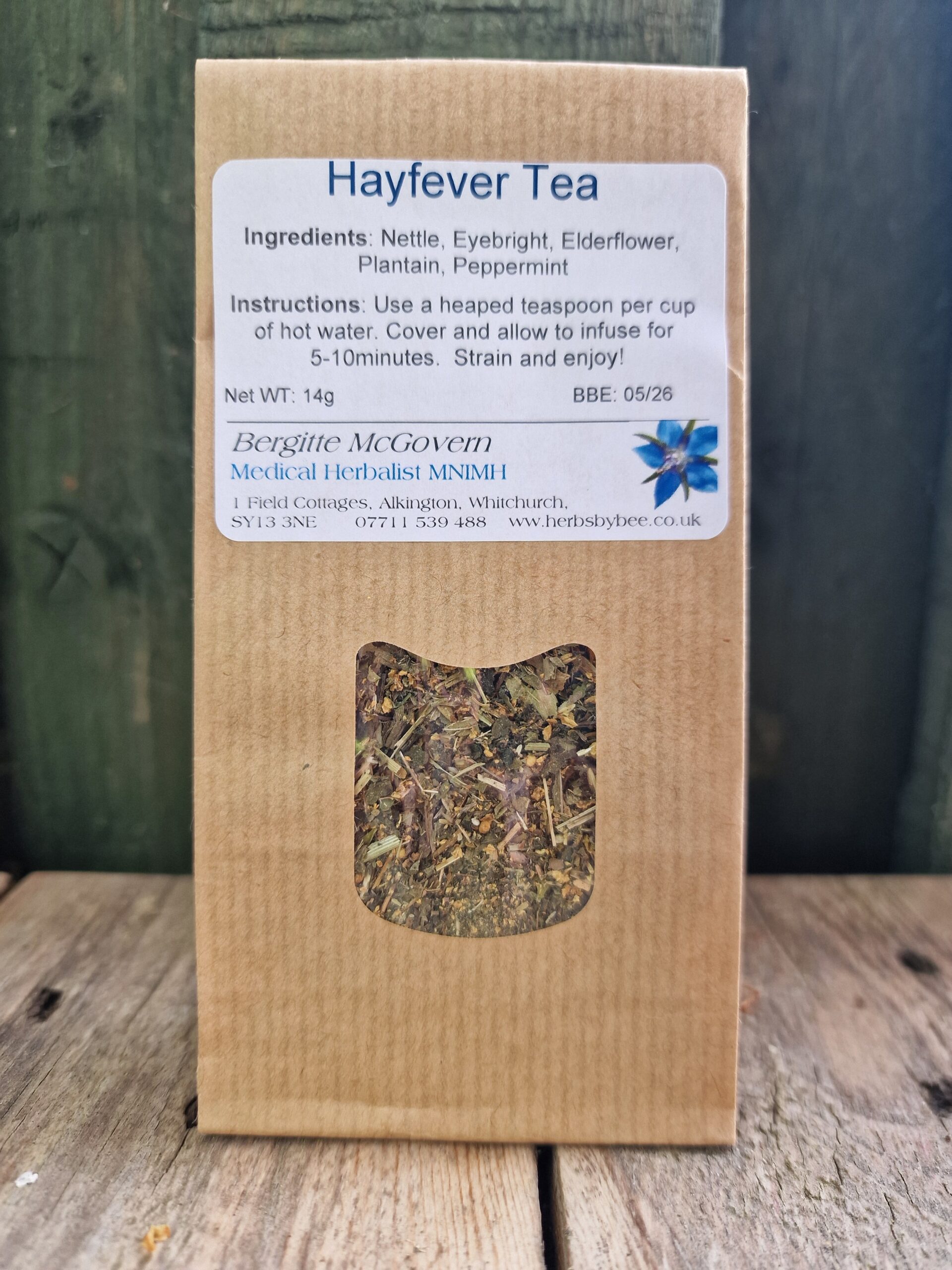 Hayfever Tea (with Eyebright) - Herbs By Bee