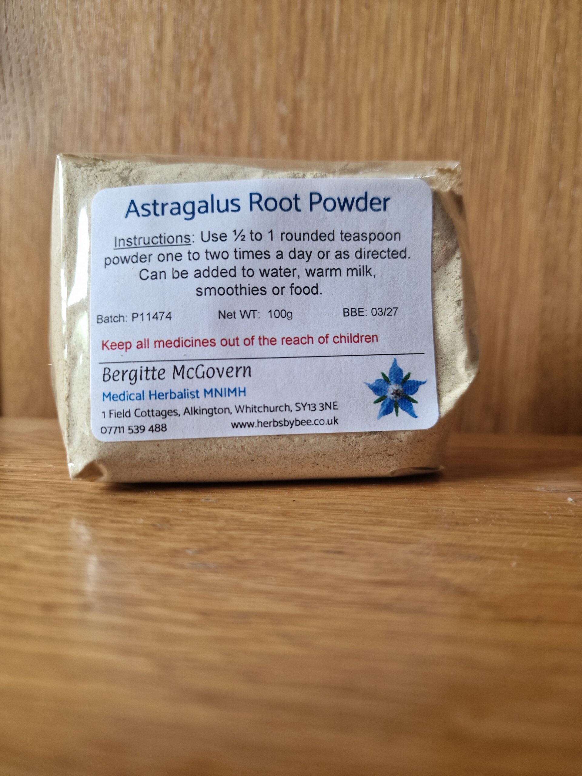 Astragalus Powder - Herbs By Bee